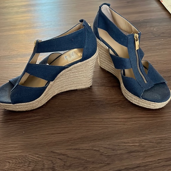 Shoes | Michael Kors Platform Wedge Shoes Size 1 | Poshmark